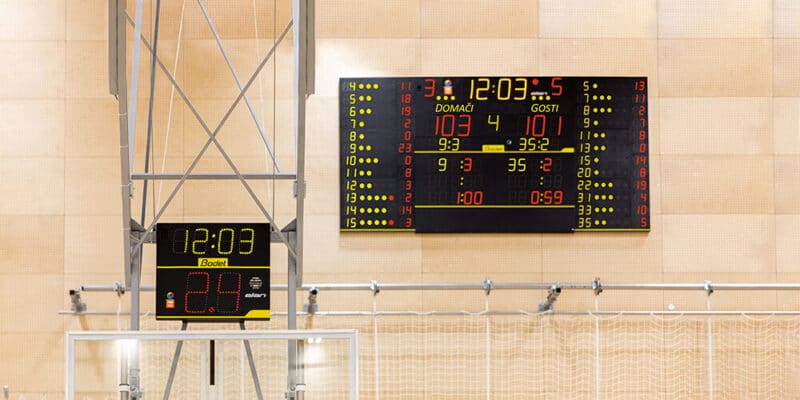 Basketball Scoreboard and Audio System Integration
